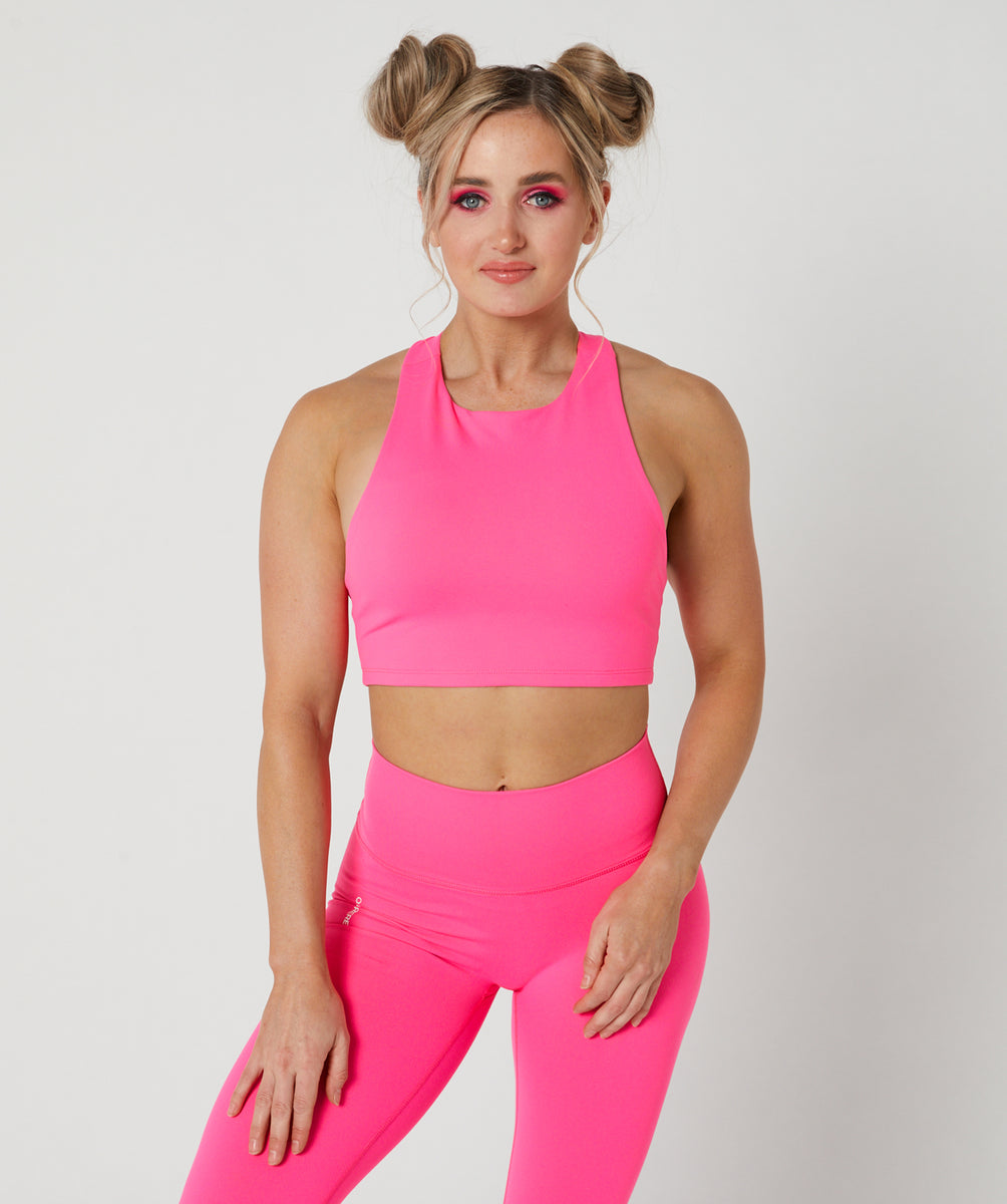 Force T Back Sports Bra Bubblegum Pink Onemorerep