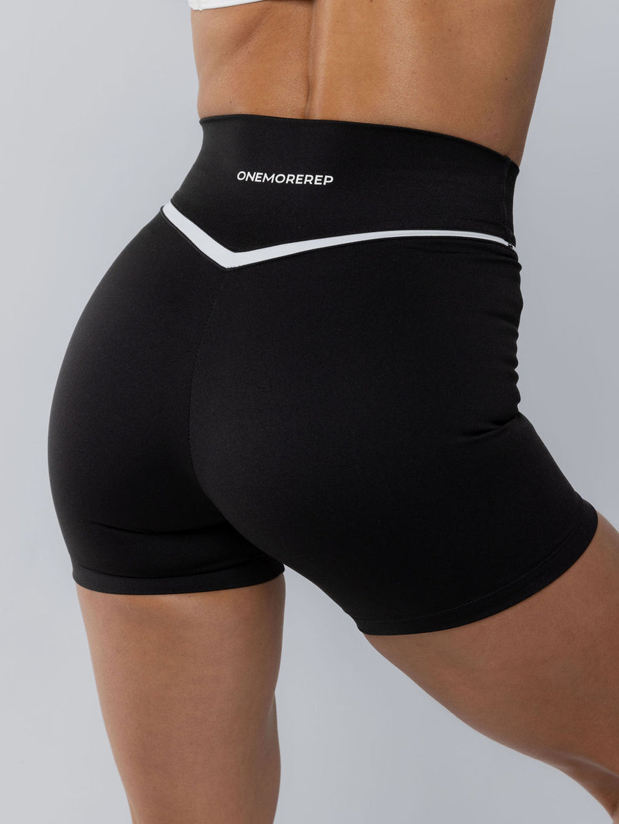Two Tone Cross Shorts Black – OneMoreRep