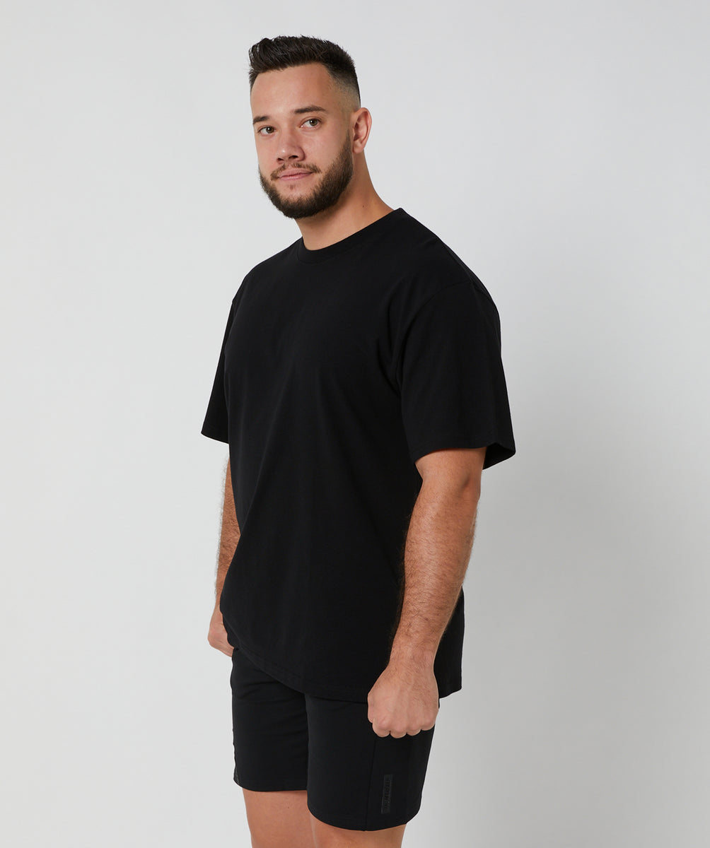 Oversized Apex Tee Black/White – OneMoreRep